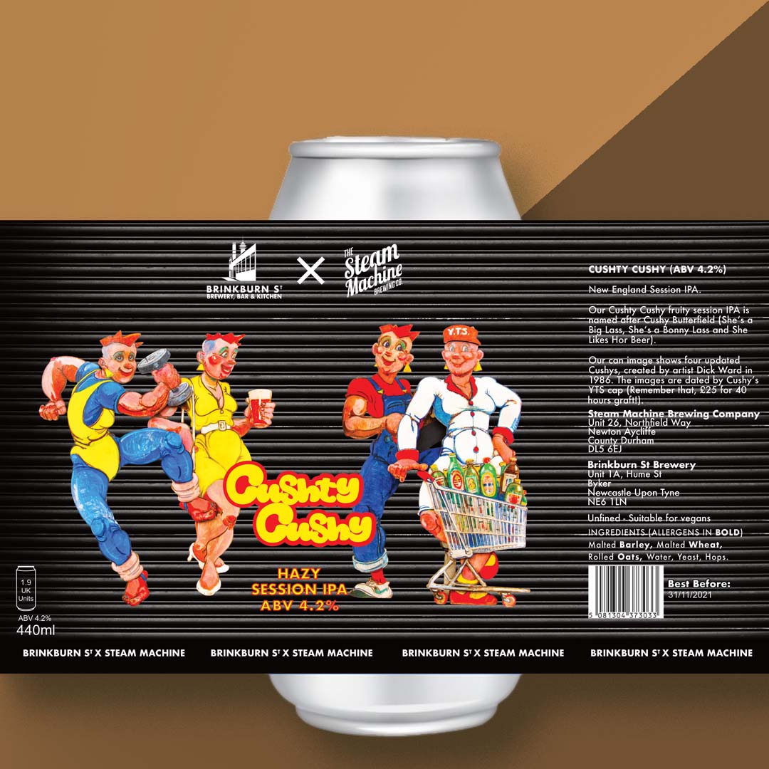 Cushty Cushy Hazy Session IPA – Brinkburn St Brewery